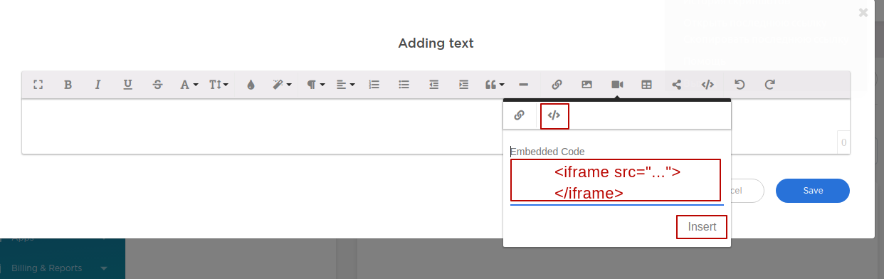 can't insert embed code Froala edior · Issue #3028 · froala/wysiwyg-editor · GitHub