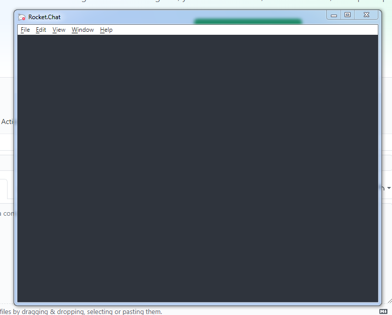 Grey Empty Window · Issue 20233 · Rocketchatrocketchat · Github 
