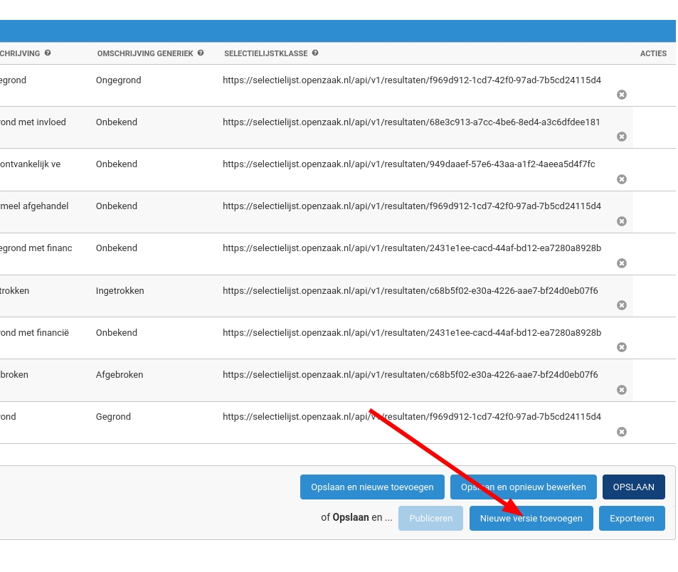Admin: Gepubliceerde Zaaktype einddatum geven en opslaan niet mogelijk, alleen 'nieuwe versie ...