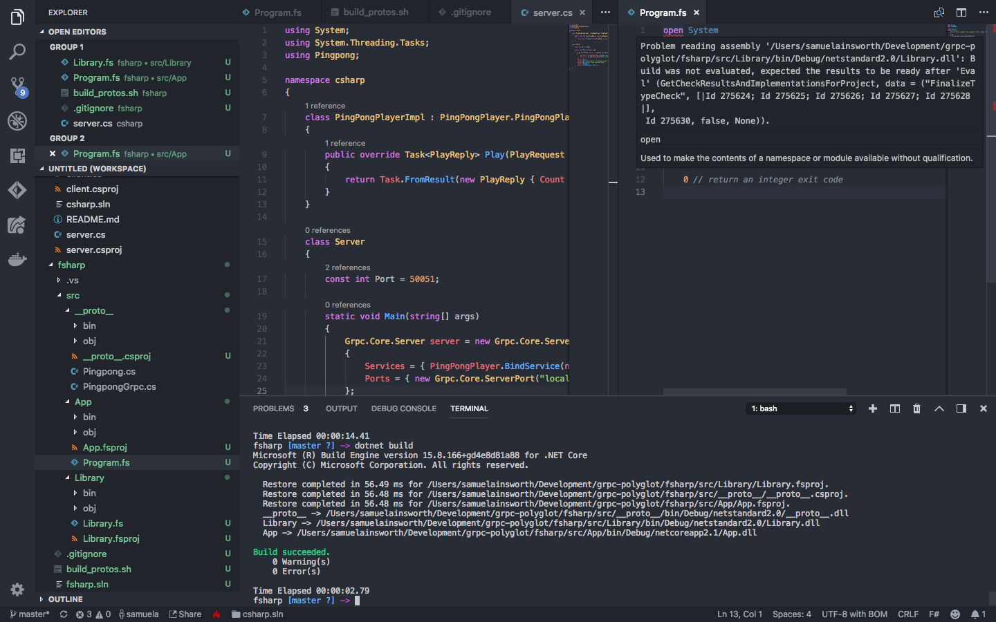"Problem reading assembly" after `dotnet build` succeeds · Issue #924 · ionide/ionide-vscode ...