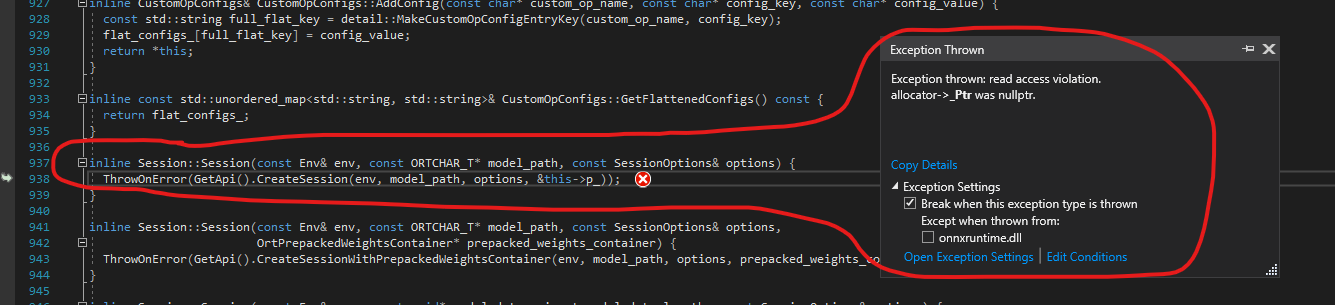 Access violation reading location when I use CreateArenaCfgV2 and CUDA · Issue #16686 ...