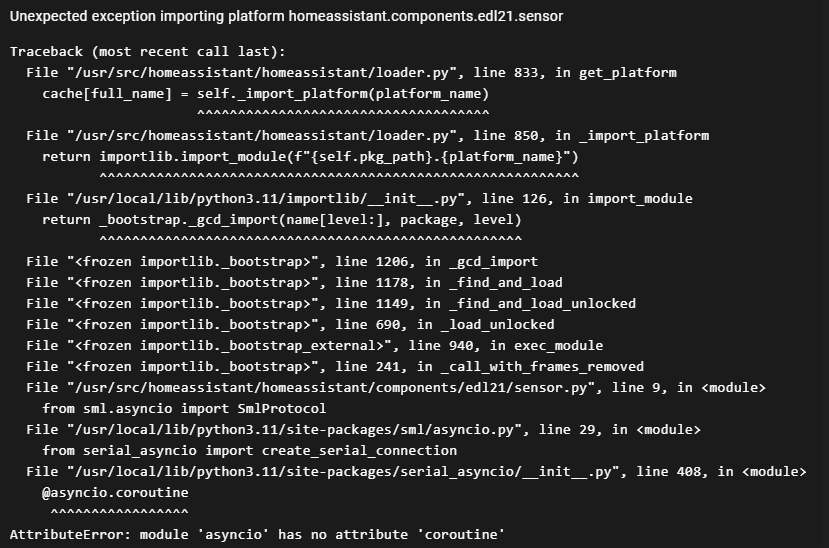 EDL21 not working anymore · Issue #90997 · home-assistant/core · GitHub