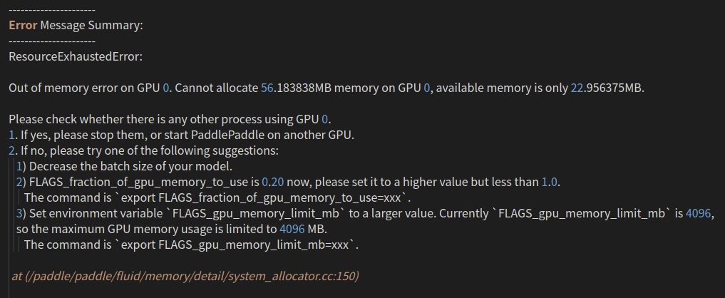 推理的过程中显存会泄露 · Issue #3299 · PaddlePaddle/PaddleOCR · GitHub