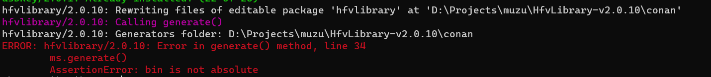 ms.generate() 's Error For AssertionError: bin is not absolute · Issue #14700 · conan-io/conan ...