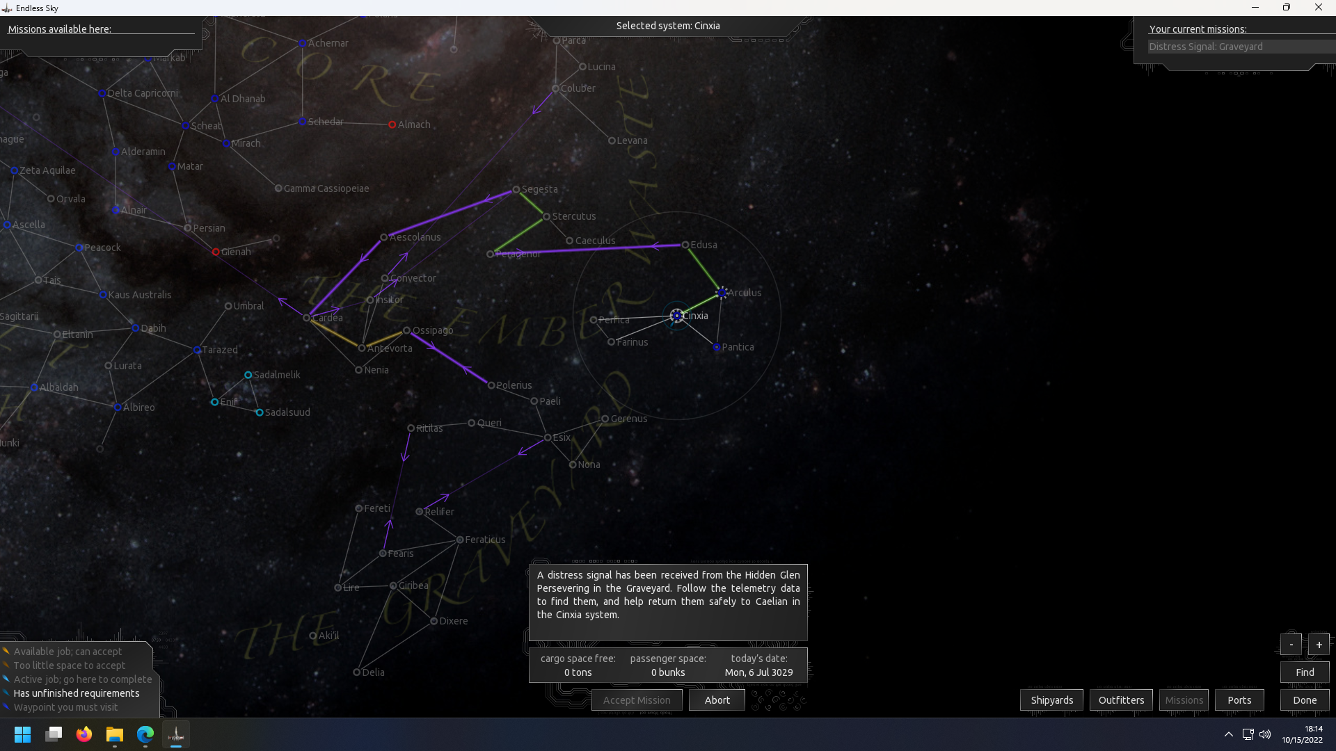 Remnant Distress signal job offered to hidden "Patir" system · Issue #7388 · endless-sky/endless ...