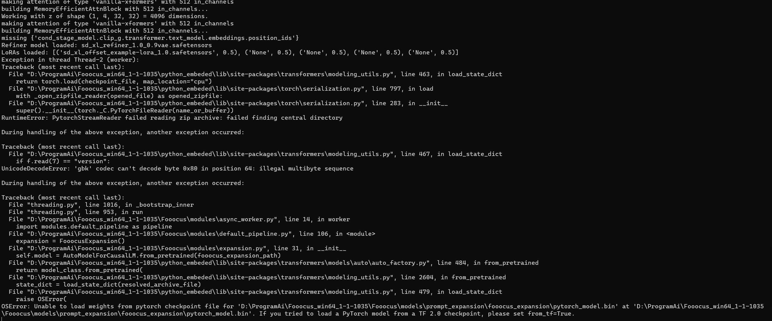 [error] 1.0.64 启动失败 · Issue #337 · lllyasviel/Fooocus · GitHub