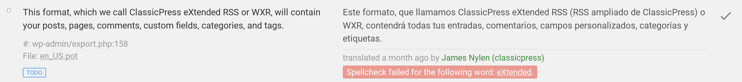 Translations: Issues with source strings · Issue #109 · ClassicPress/ClassicPress-v1 · GitHub