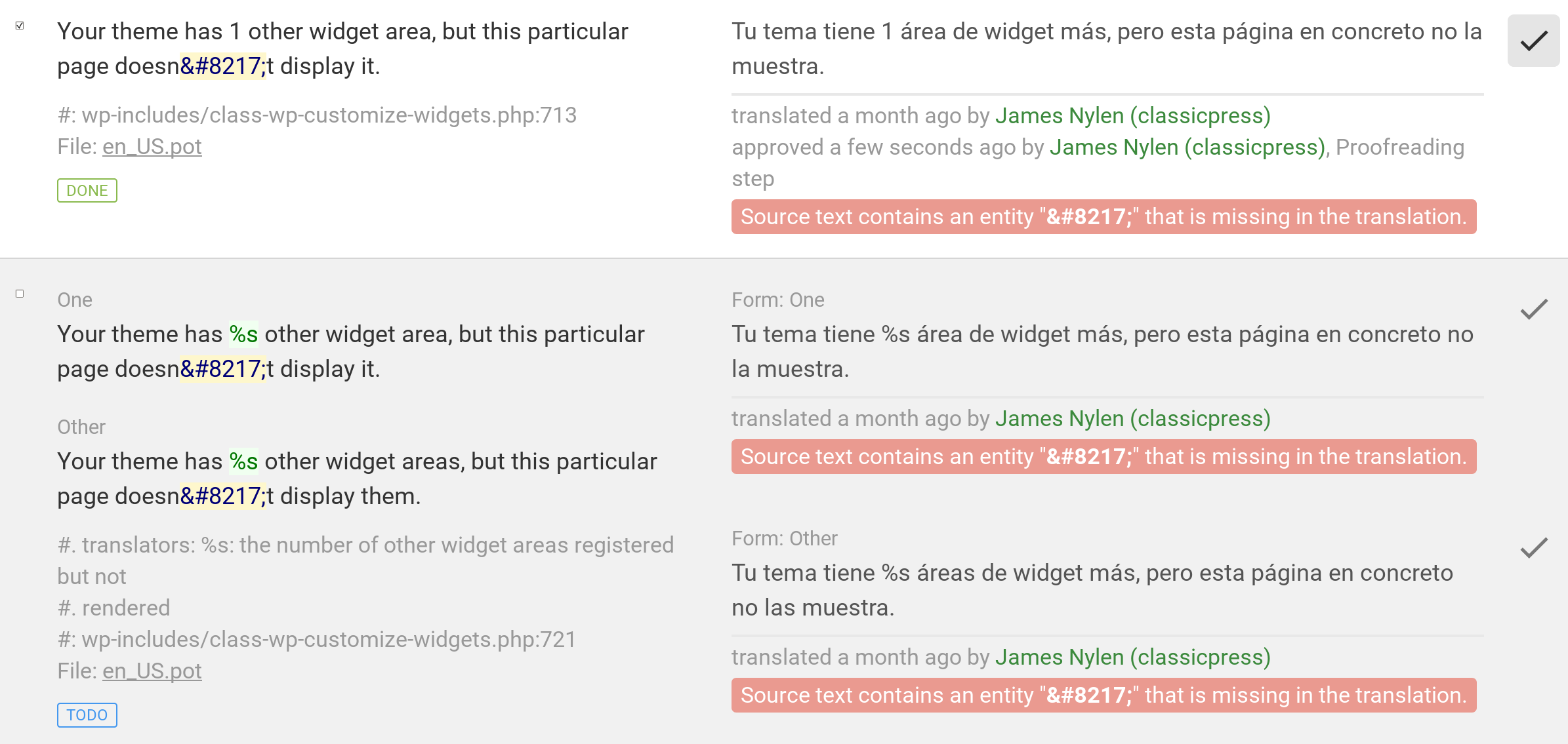 Translations: Issues with source strings · Issue #109 · ClassicPress/ClassicPress-v1 · GitHub