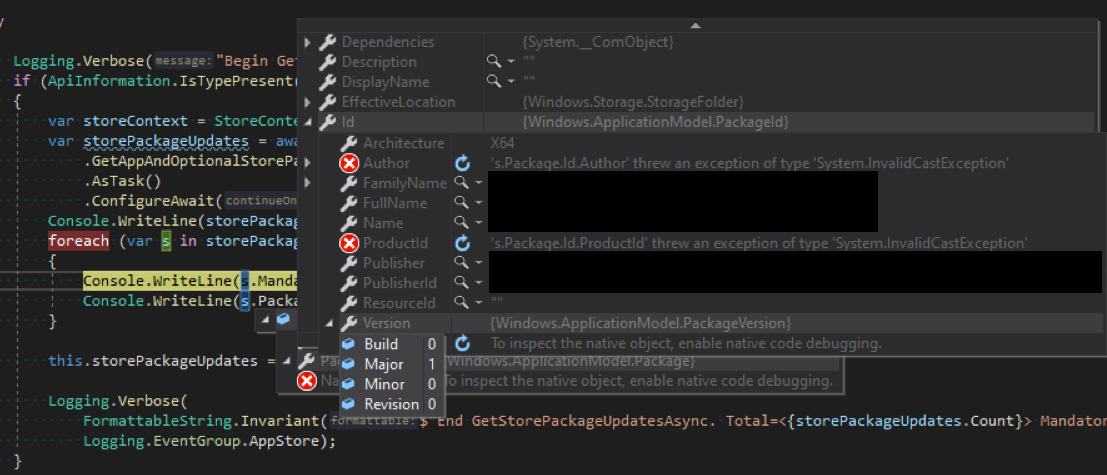 Getappandoptionalstorepackageupdatesasync Returns The Current App · Issue 1726 · Microsoftdocs