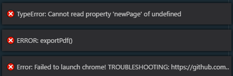 TypeError: Cannot read property 'newPage' of undefined · Issue #85 · yzane/vscode-markdown-pdf ...