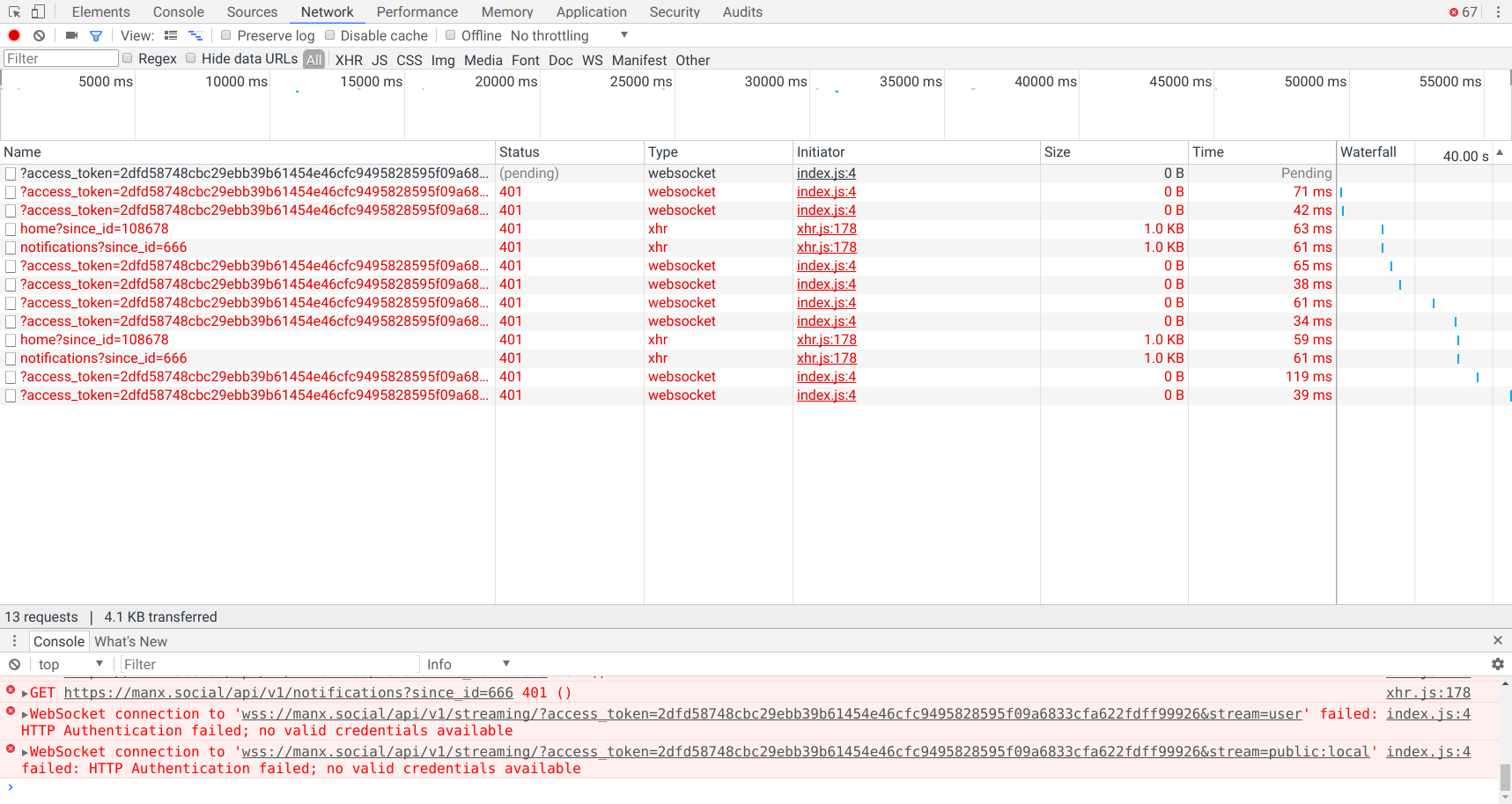401 Access Token Invalid · Issue 4223 · Mastodonmastodon · Github 