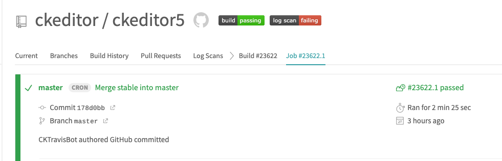 Enable full build when processing a CRON job · Issue #13728 · ckeditor/ckeditor5 · GitHub