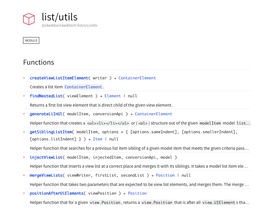 Page design issue in 'utils' document page. · Issue #7337 · ckeditor/ckeditor5 · GitHub
