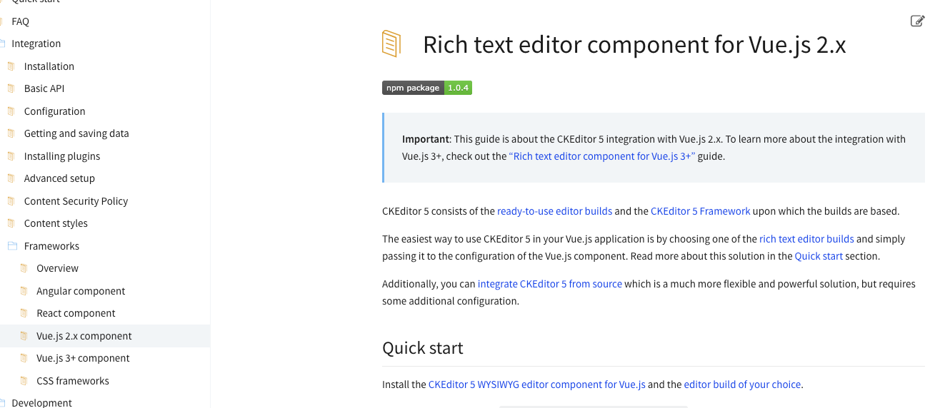 Create a redirect from the old Vue guide to somewhere (vue-v3?) · Issue #8489 · ckeditor ...