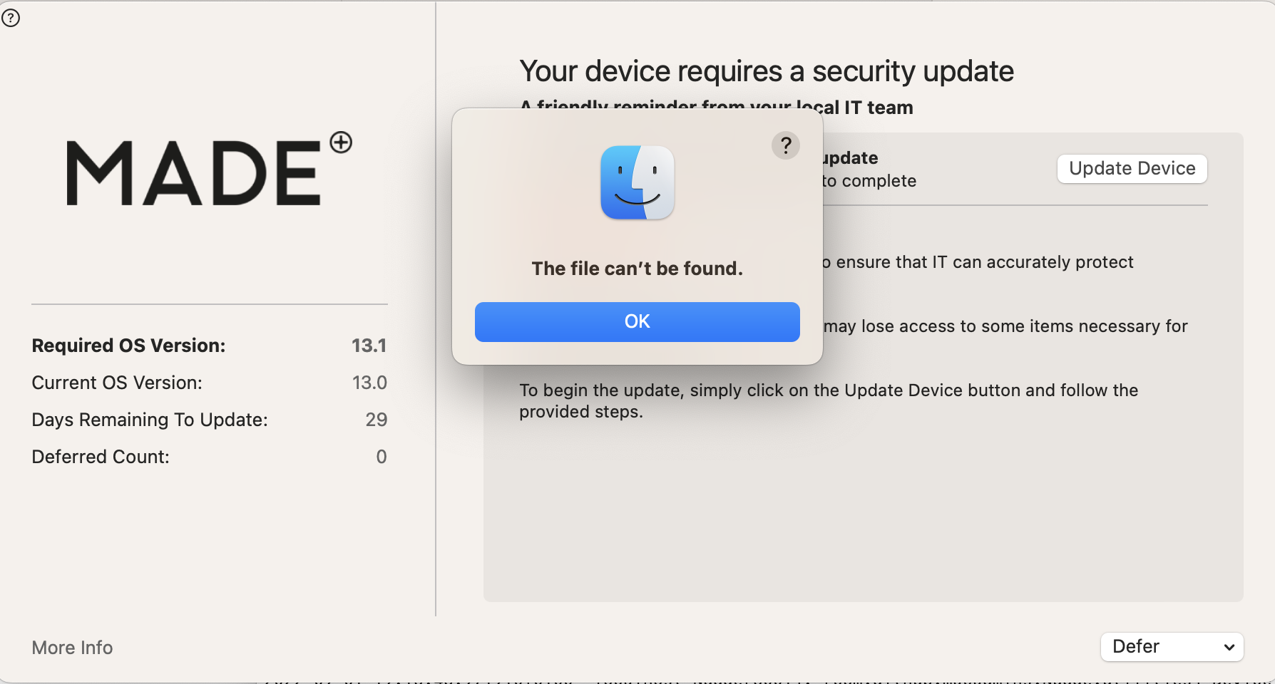 Bug: Nudge fails to open update window · Issue #398 · macadmins/nudge · GitHub
