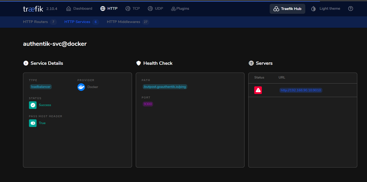 Traefik unable to communicate with Authentik · Issue #7152 · goauthentik/authentik · GitHub