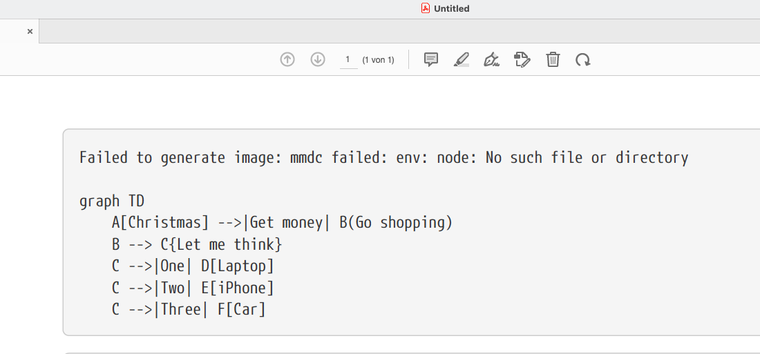 error when generating mermaid graph through mmdc · Issue #334 · asciidoctor/asciidoctor-intellij ...