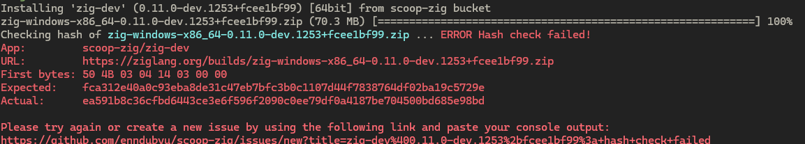 Zig Dev0110 Dev124787b223428 Hash Check Failed · Issue 3 · Enndubyuscoop Zig · Github