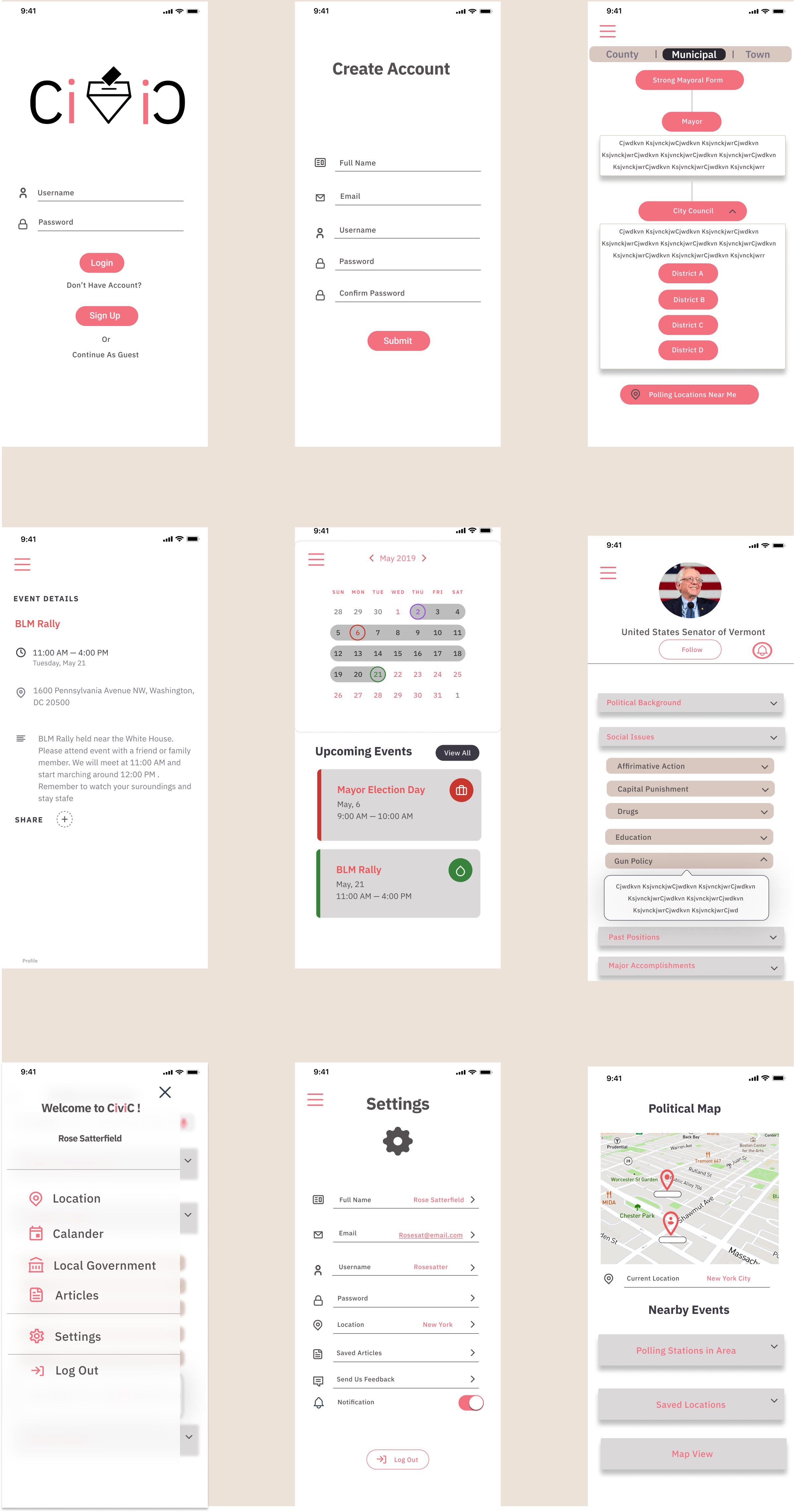 GitHub - ahmedaalsubai/Microsoft-Civic-Figma-UX-Design: UX/UI Design for Civic App for Microsoft ...