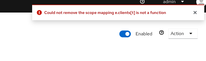 Error Message When Deleting Client Scopes From A Client · Issue 18039 · Keycloakkeycloak · Github