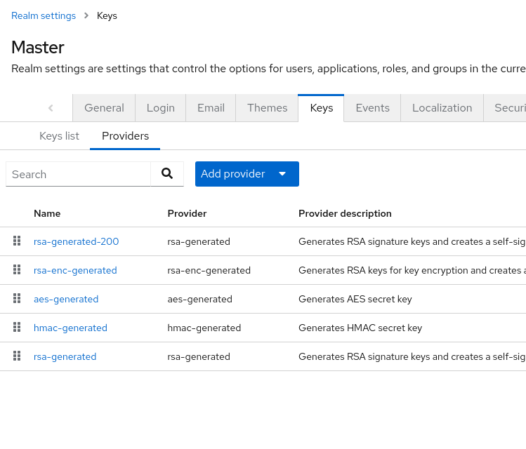 Priority is lost when creating new key provider · Issue #17823 · keycloak/keycloak · GitHub