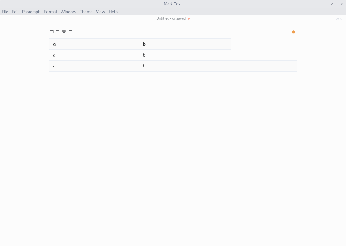 Can't parse simple table with cursor on last character · Issue #81 · marktext/marktext · GitHub