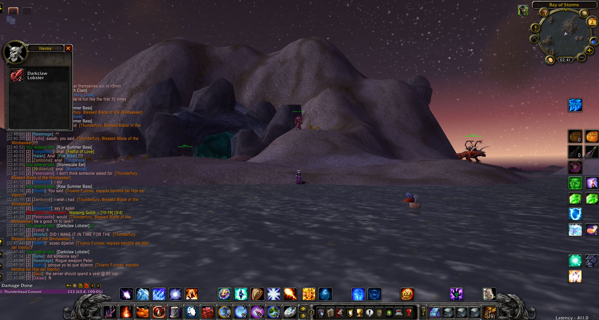 Azshara, Bay of Storms - Fishing Sometimes Giving 2x Darkclaw Lobsters ...