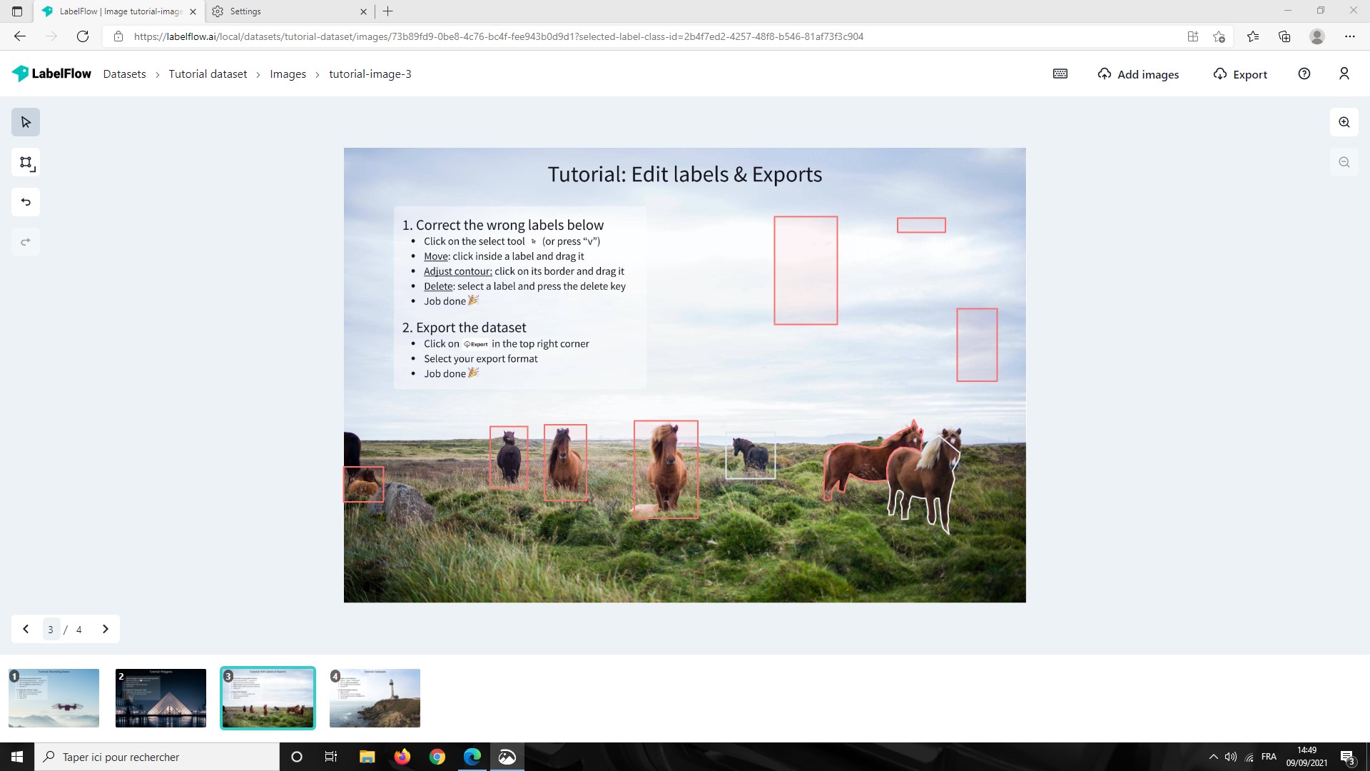 bug at the launch of the tutorial... from Windows. MS edge browser · Issue #415 · labelflow ...
