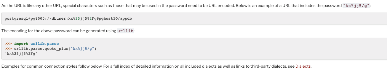 password with '@' like '2018@08089' couldn't connect successly · Issue #93 · agronholm ...