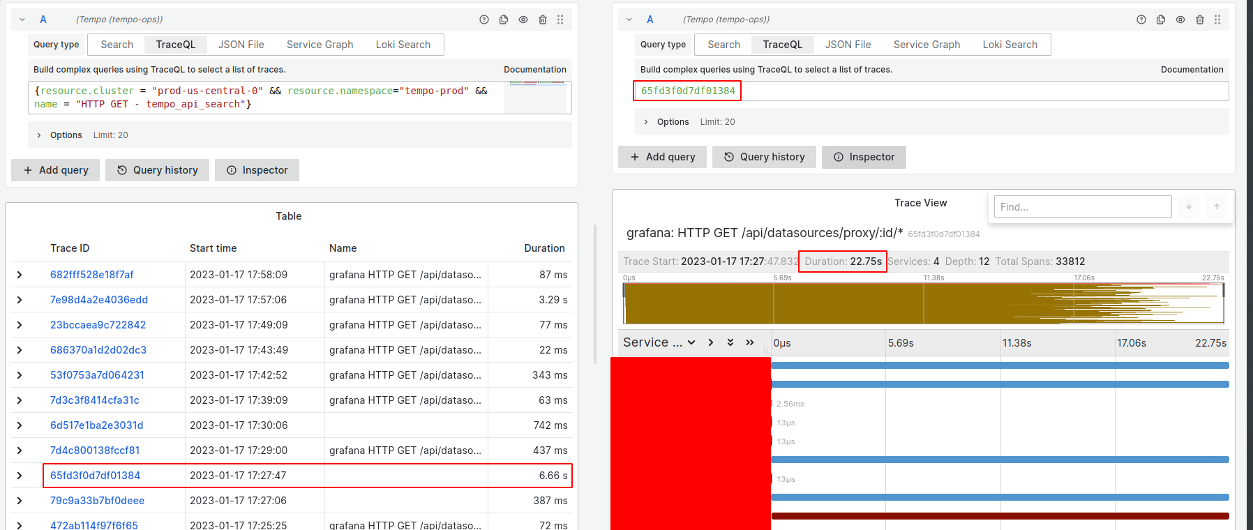 [TraceQL] Duration reported in UI is occasionally wrong · Issue #2001 · grafana/tempo · GitHub