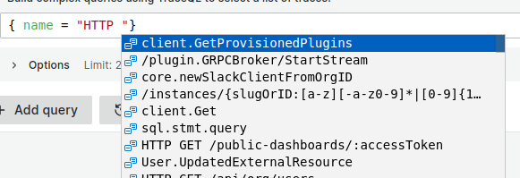 Traceql Auto Complete Breaks When Using Spaces · Issue 66639 · Grafana 