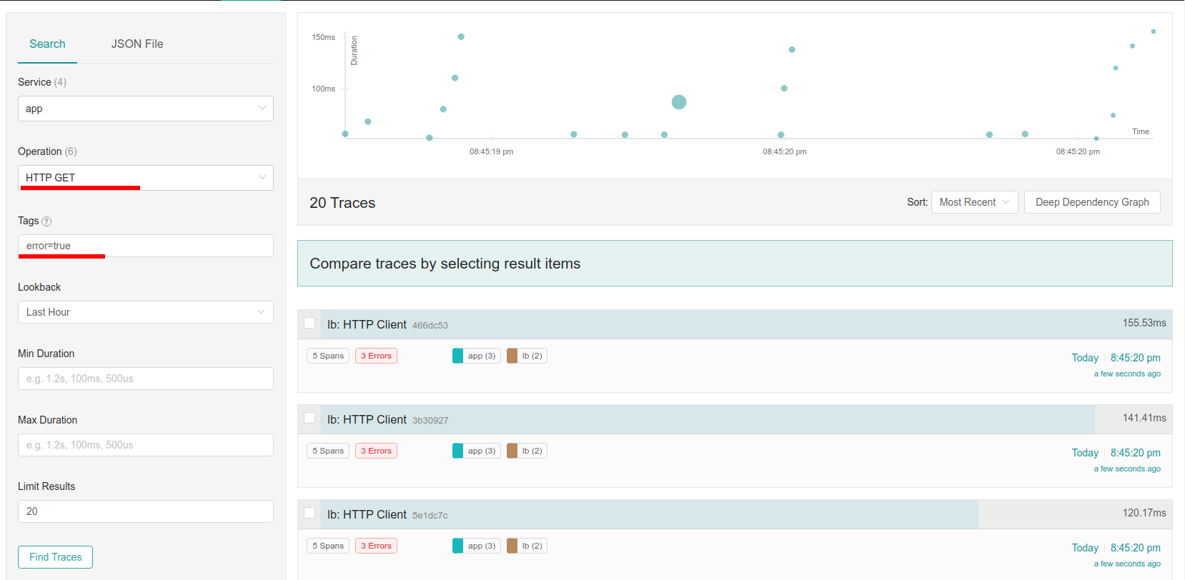 error=true tag search no result · Issue #2332 · jaegertracing/jaeger · GitHub