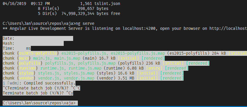 Angular CLI changes colors of Windows command prompt font · Issue #7398 · angular/angular-cli ...