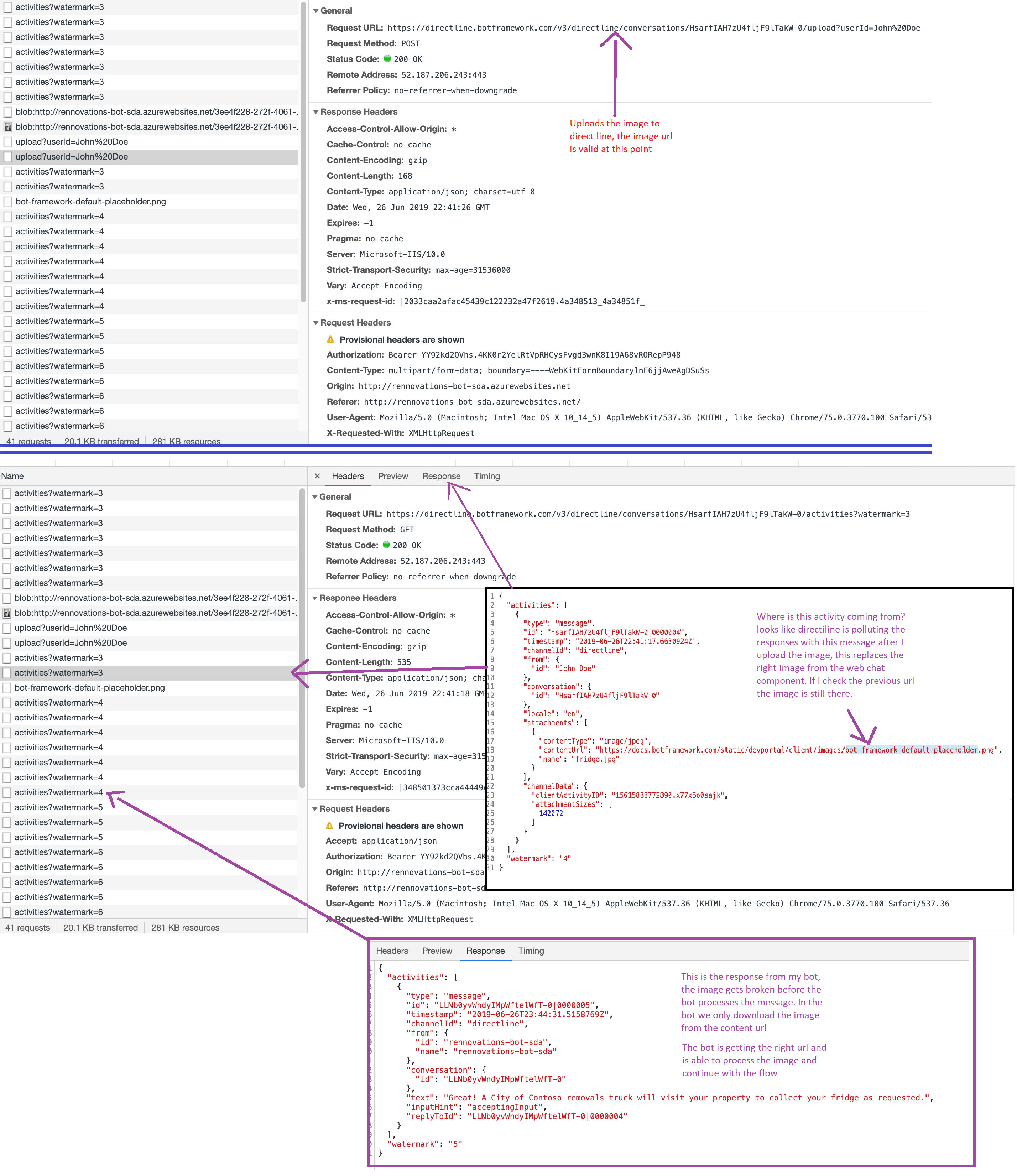 Image Upload returns default placeholder from directline · Issue #2152 · microsoft/BotFramework ...