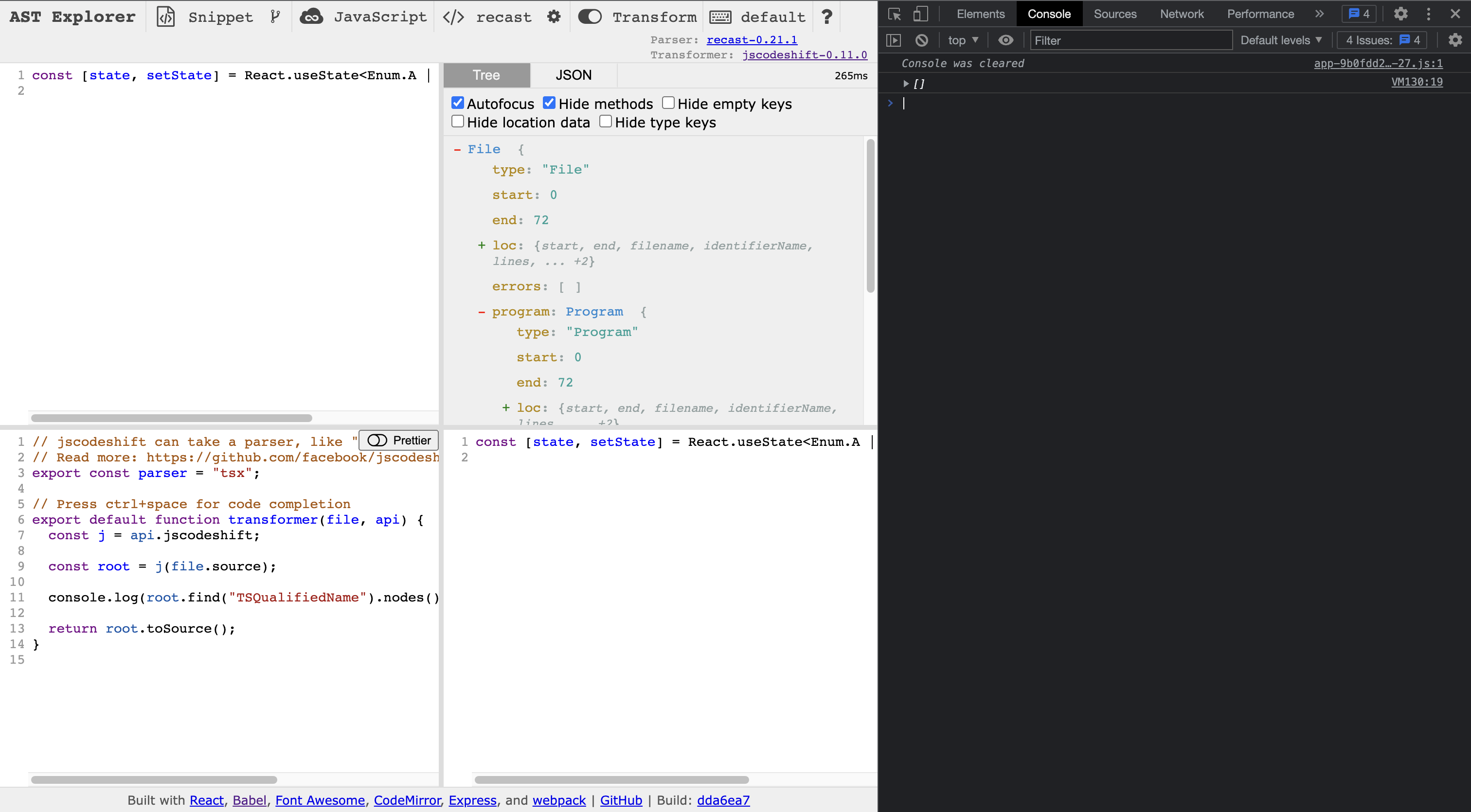 .find doesn't traverse "typeParameters" in TypeScript · Issue #389 · facebook/jscodeshift · GitHub