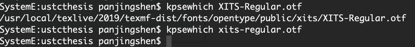 The font "xits-regular" cannot be found · Issue #236 · ustctug/ustcthesis · GitHub