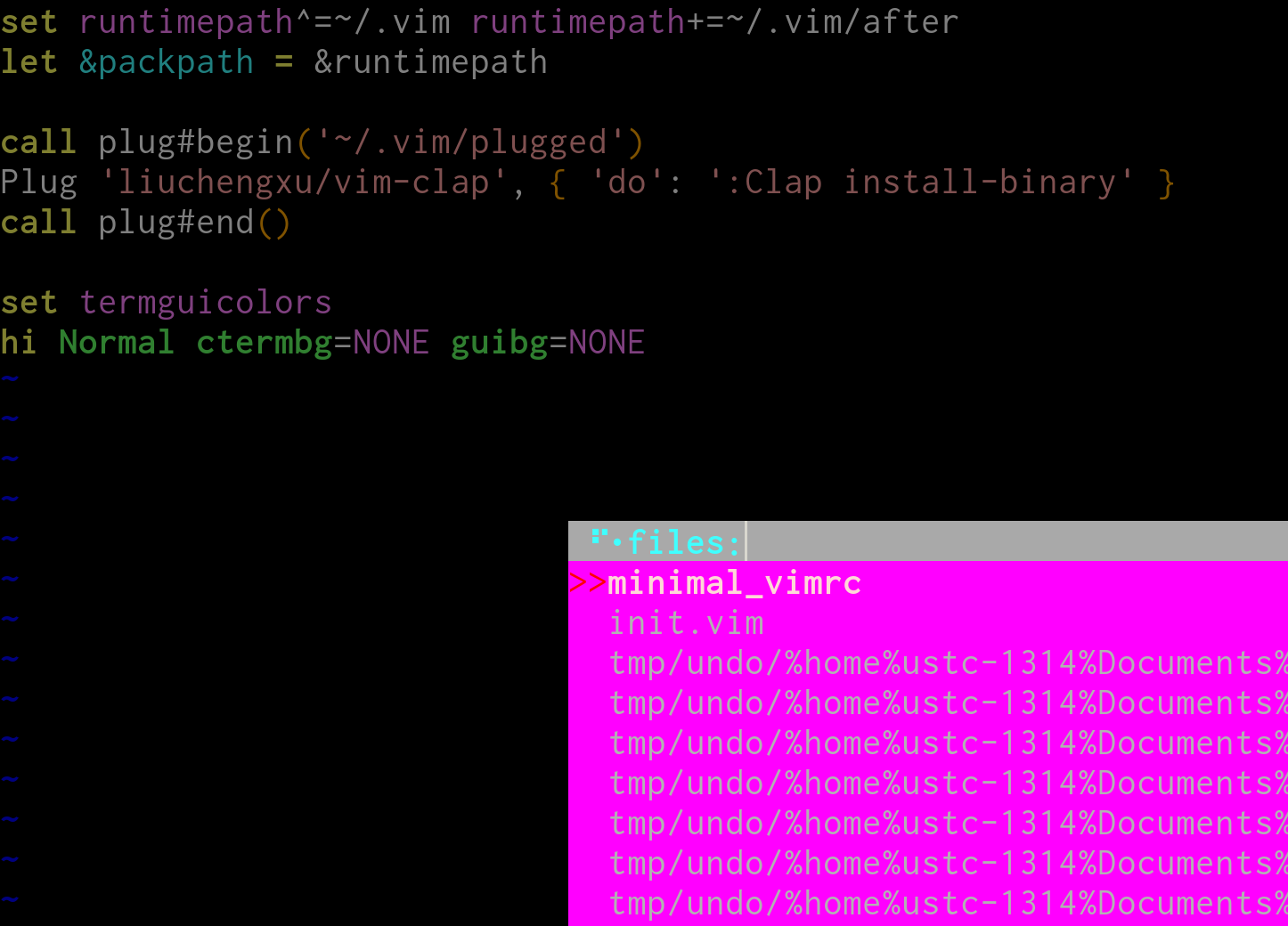 Transparent background becomes black in neovim with termguicolors · Issue #610 · liuchengxu/vim ...
