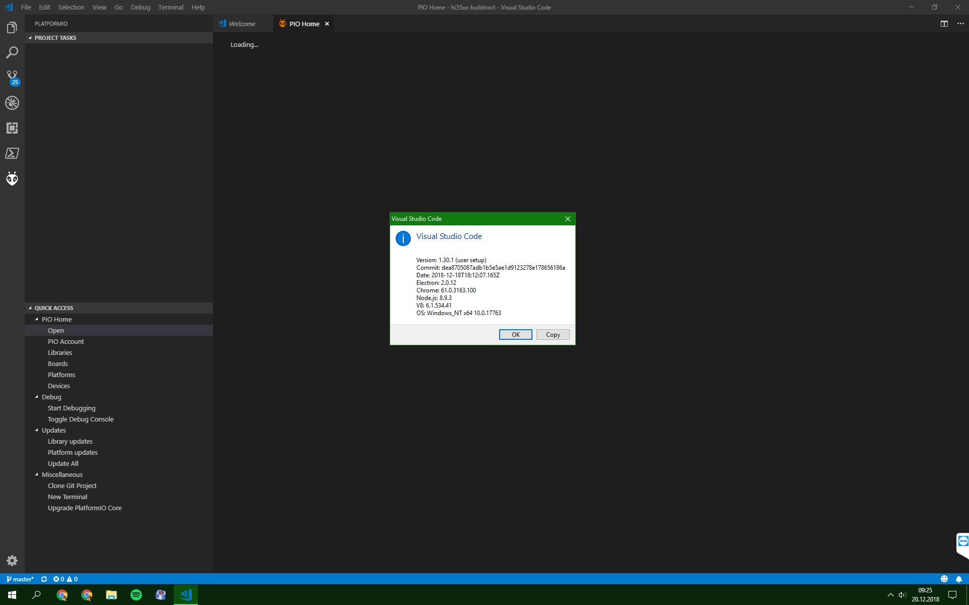 Pio Home Hangs At Loading · Issue 480 · Platformio Platformio Vscode Ide · Github