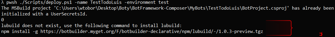 Missing lubuild package - no error message during deployment · Issue #1572 · microsoft ...