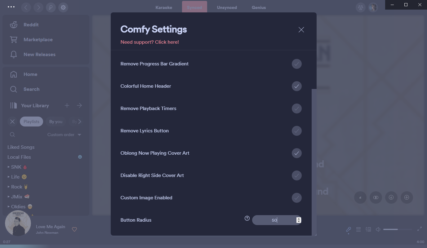 Suggestion: round buttons · Issue #132 · Comfy-Themes/Spicetify · GitHub