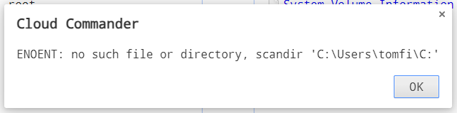 enoent error · Issue #397 · coderaiser/cloudcmd · GitHub