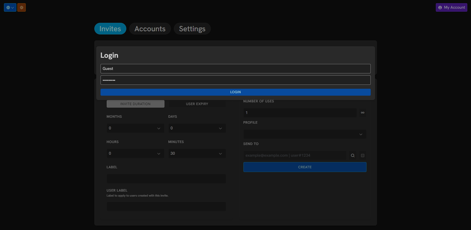 feature request: merge login menus · Issue #304 · hrfee/jfa-go · GitHub
