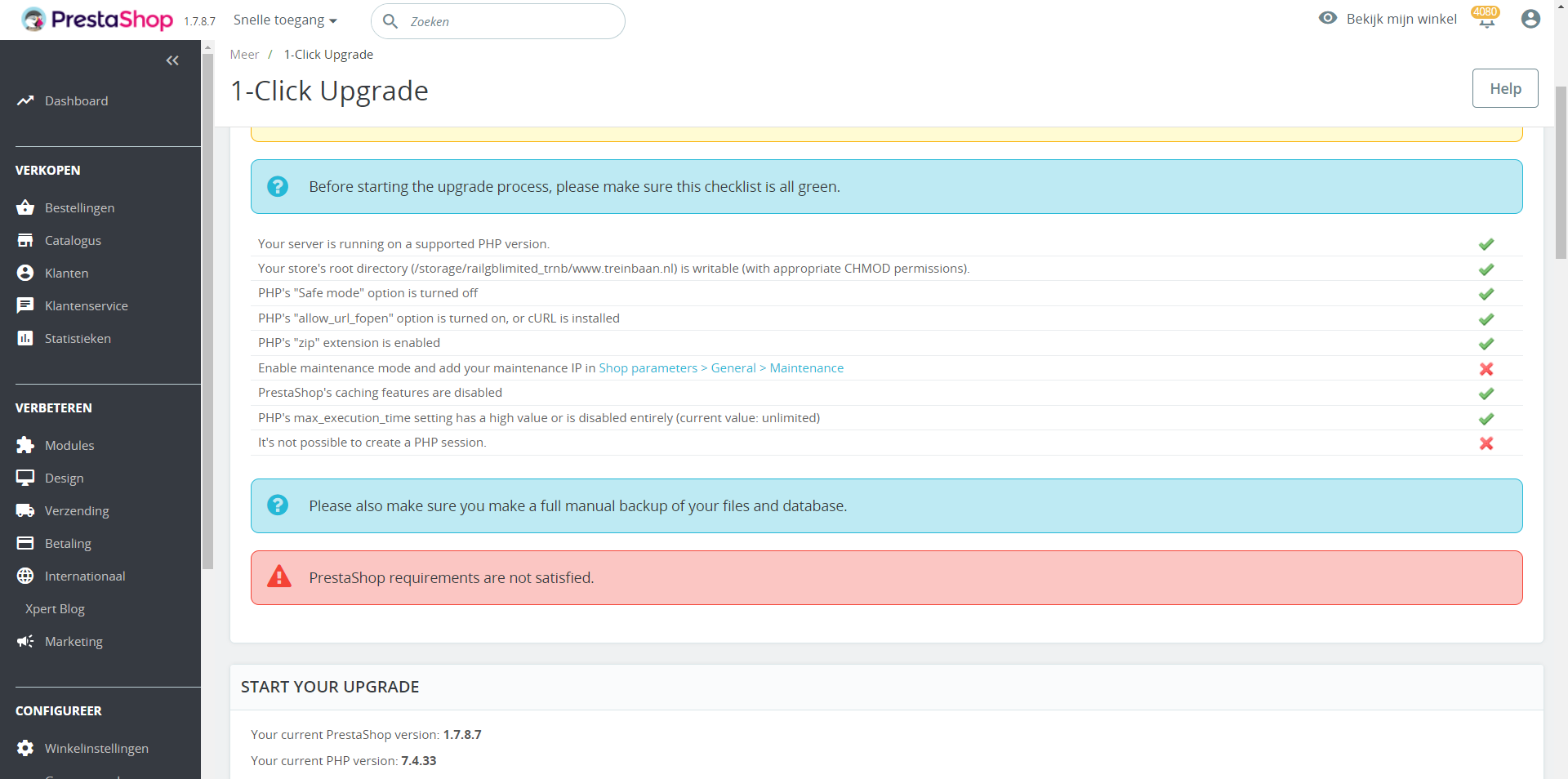 1-click upgrade not possible when using Redis as PHP session backend · Issue #30931 · PrestaShop ...