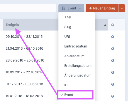 Sort options in element index views are not translated · Issue #6073 · craftcms/cms · GitHub