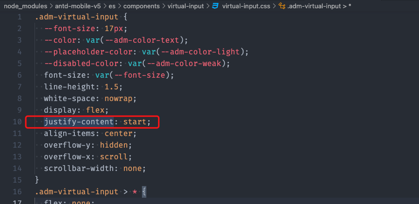 Virtual Inputcss Warn Start Value Has Mixed Support Consider Using Flex Start Instead · Issue 