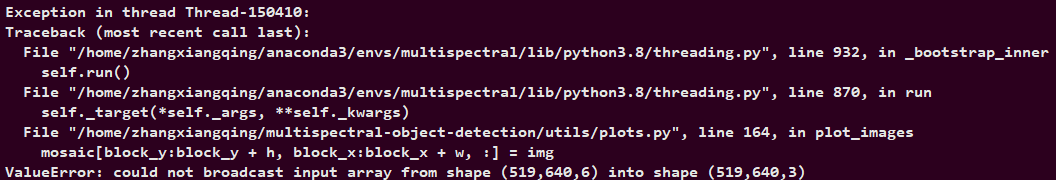 训练8次之后，出现如下错误，怎么回事？ · Issue #9 · DocF/multispectral-object-detection · GitHub