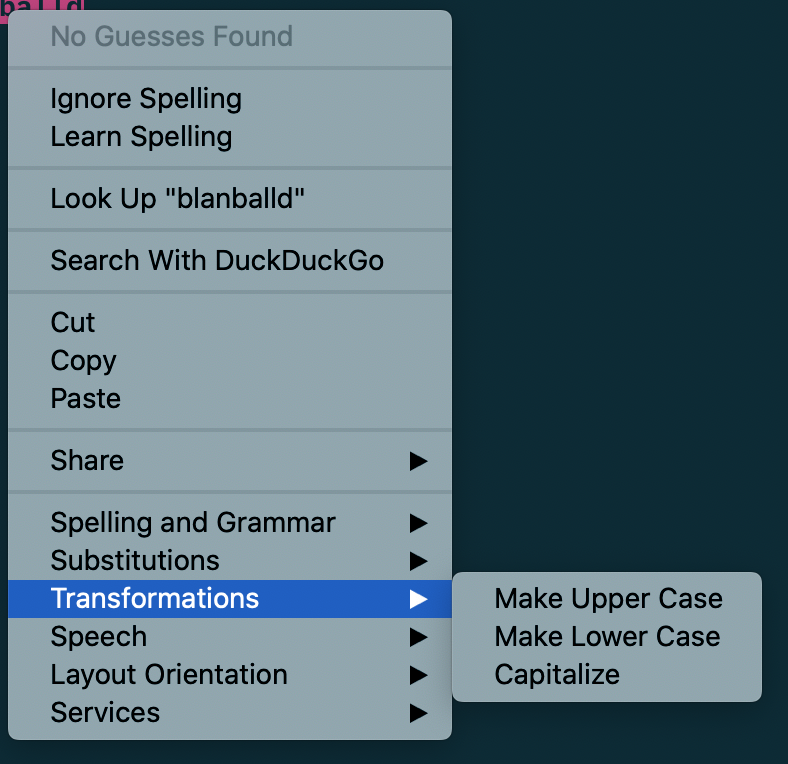 [Suggestion] macOS text transformations · Issue #3020 · typora/typora ...