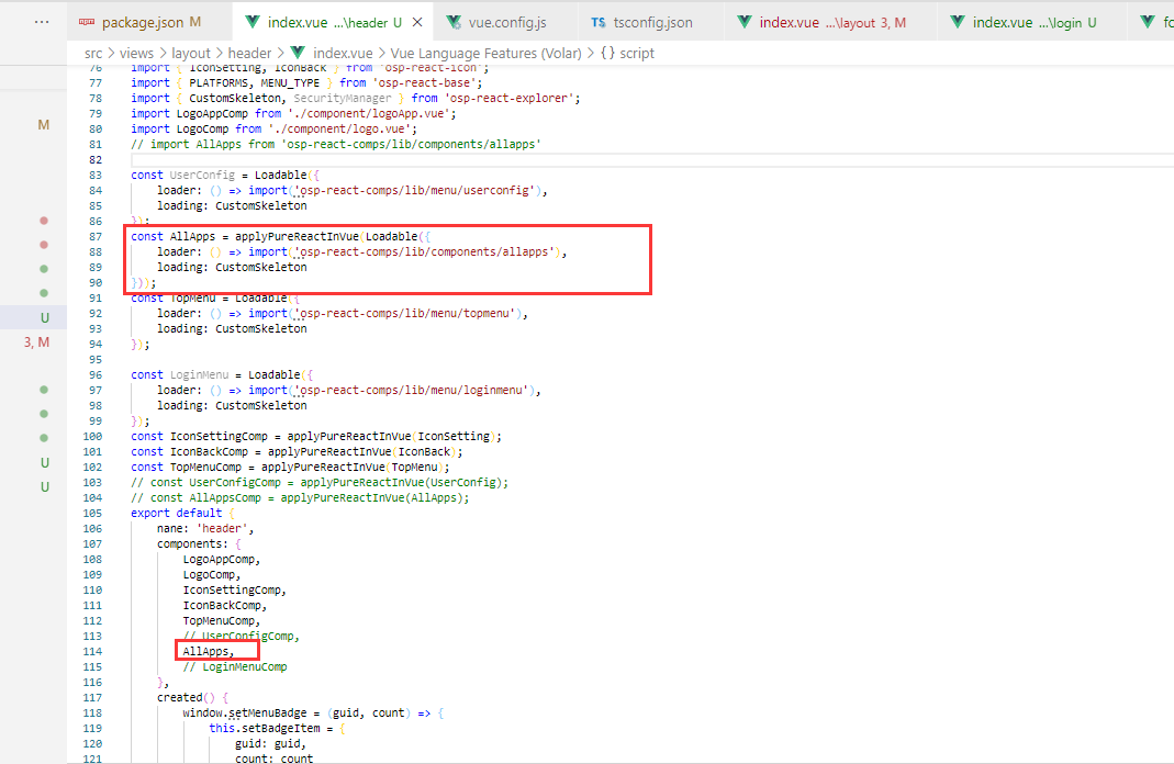 在vue中我引入一个react组件，报了一个这种错误veaury.esm.js?b318:formatted:1697 Uncaught (in promise) TypeError ...