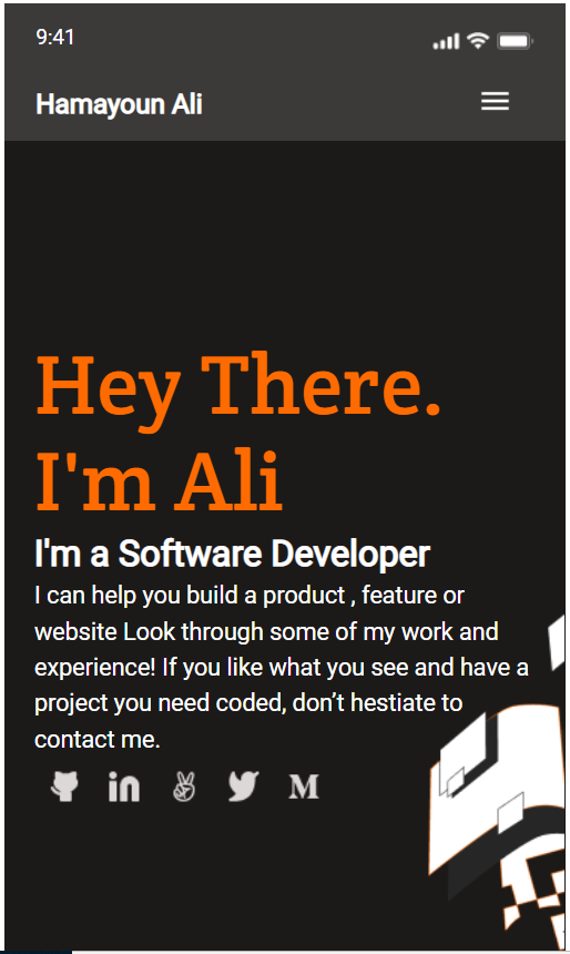 GitHub - Hamayounali/hamayoun-portfolio: My profile page developed by pure HTML and CSS.