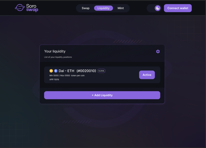 SCF#17 D5.1: Create the first version of the UX/UI design. · Issue #86 · soroswap/frontend · GitHub